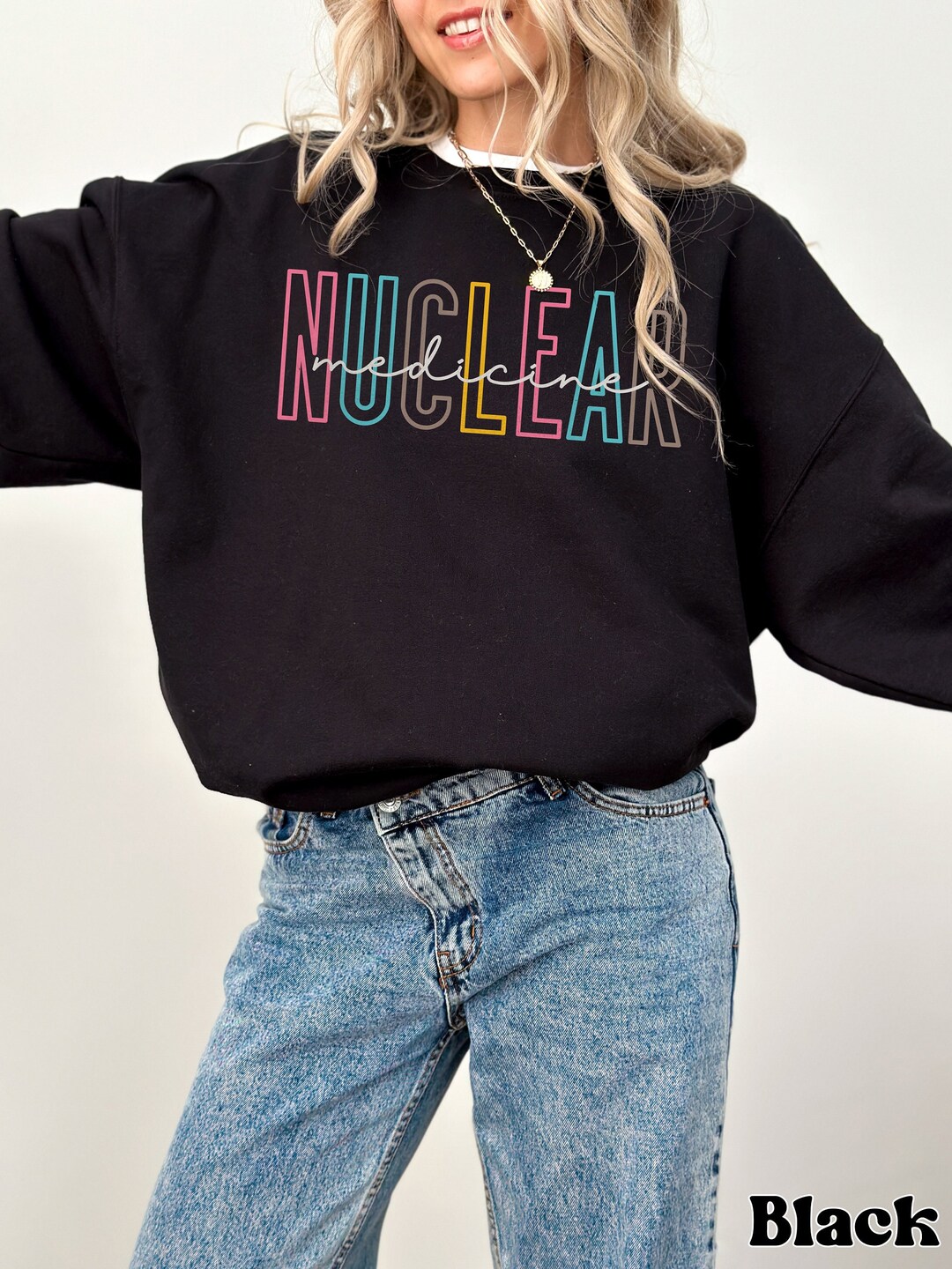 Nuclear Medicine Sweatshirt Cute Nuc Med Crewneck Sweater, Nuc Med Tech ...