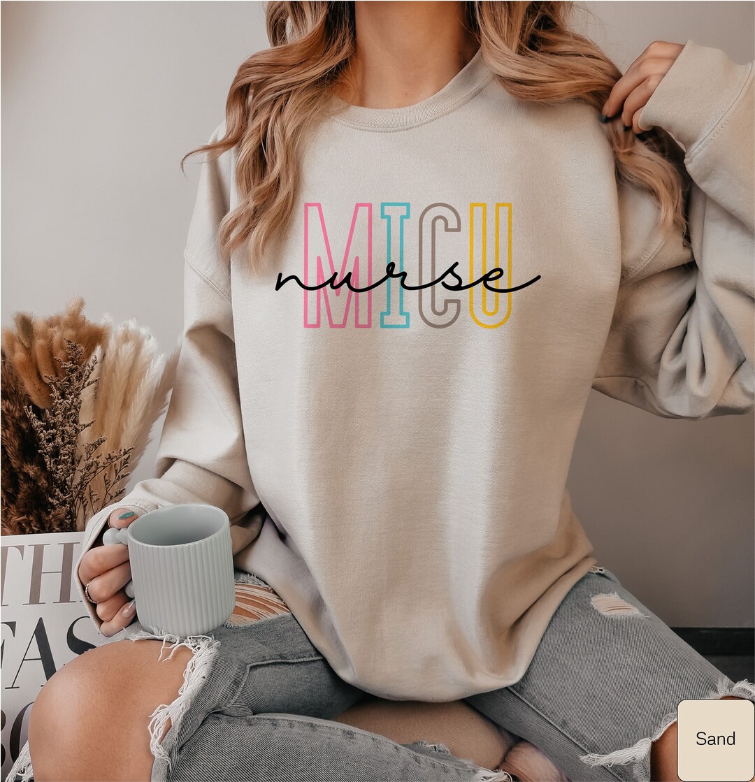 MICU Nurse Sweatshirt Medical Intensive Care Unit Nurse Crewneck ...