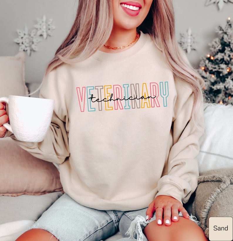 Veterinary Technician Crewneck Sweatshirt Vet Tech Sweatshirt ...