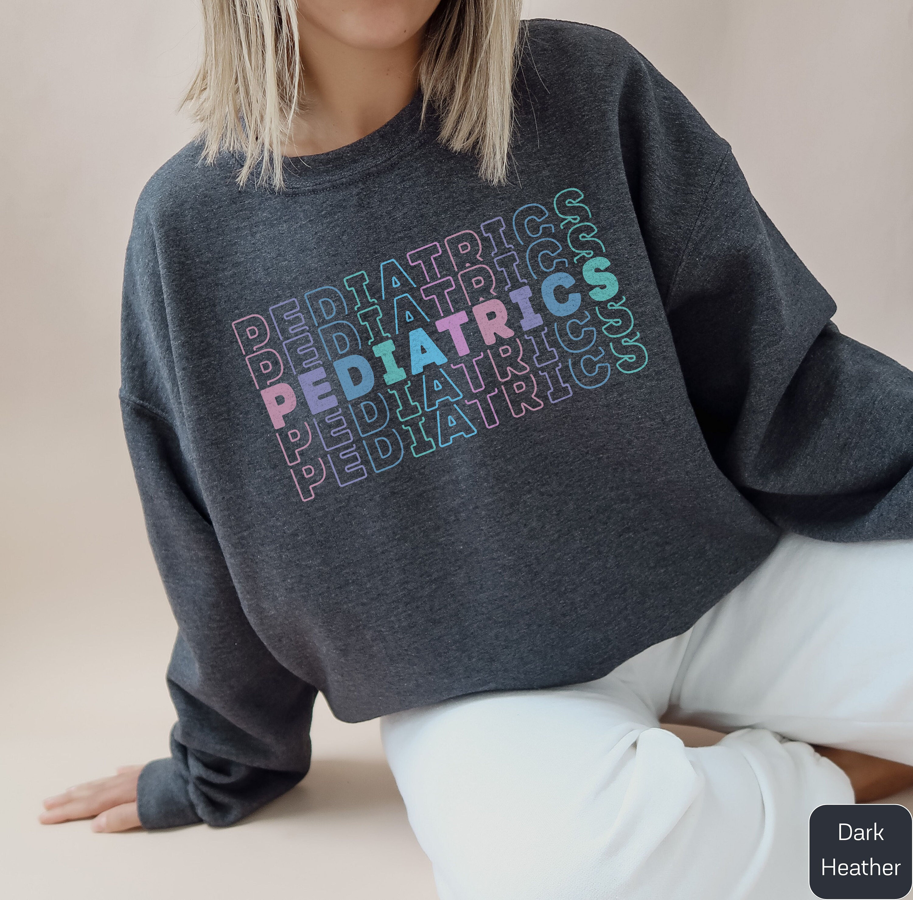 Pediatrics Sweatshirt PEDS Nurse Crewneck Pediatric Nurse Sweatshirt ...