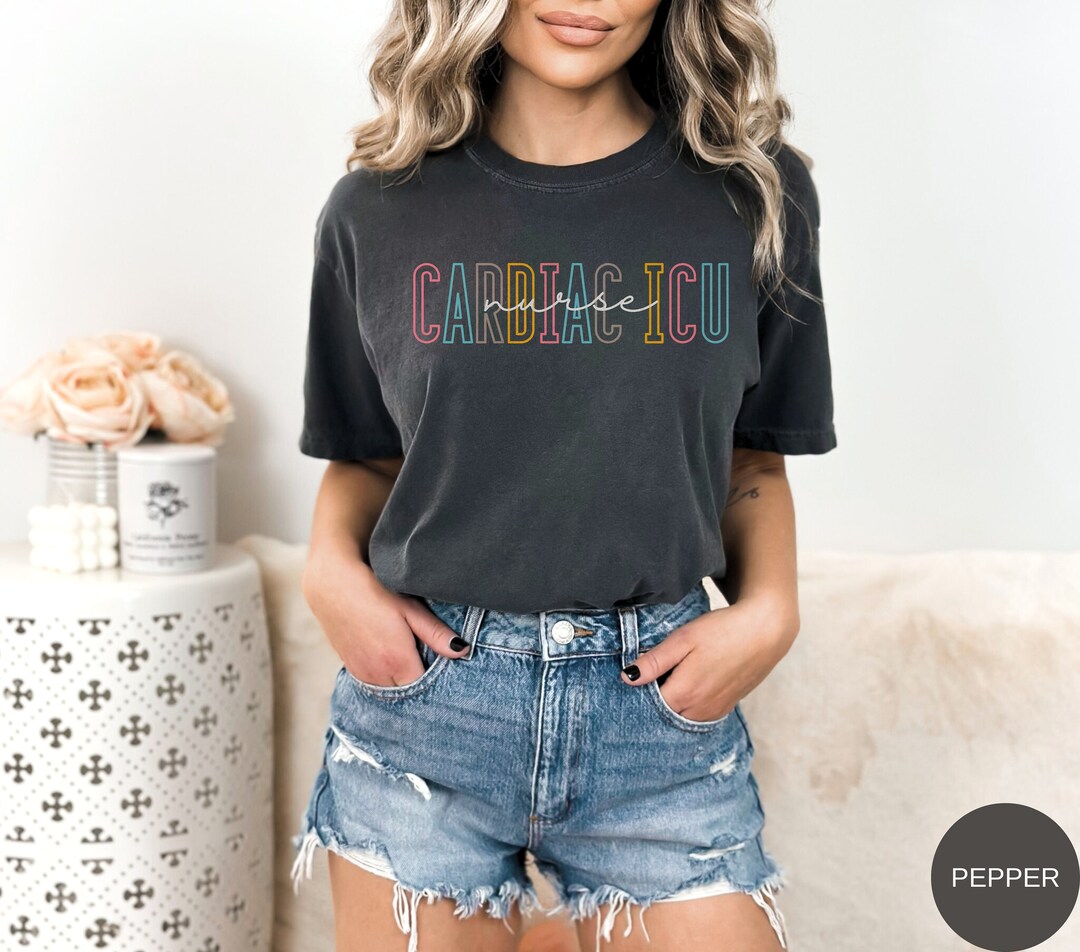 Cardiac ICU Nurse Shirt RN Cardiac Intensive Care Unit T-shirt, Cardiac ...