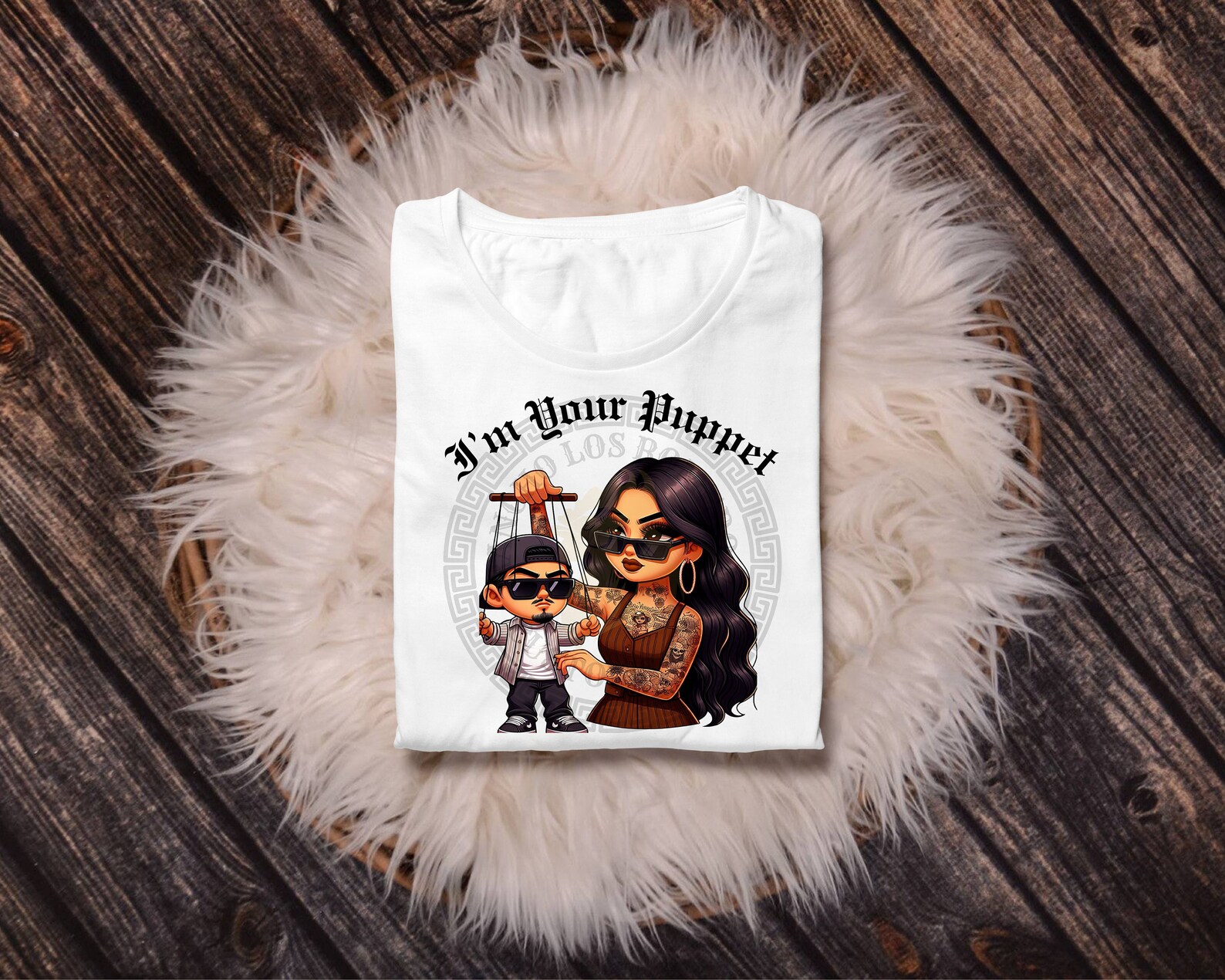 I'm Your Puppet, Chicano Cholo Couple, Old School, Backdrop,png Only ...