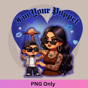 I'm Your Puppet, Chicano Cholo Couple, Old School, Backdrop,png Only ...