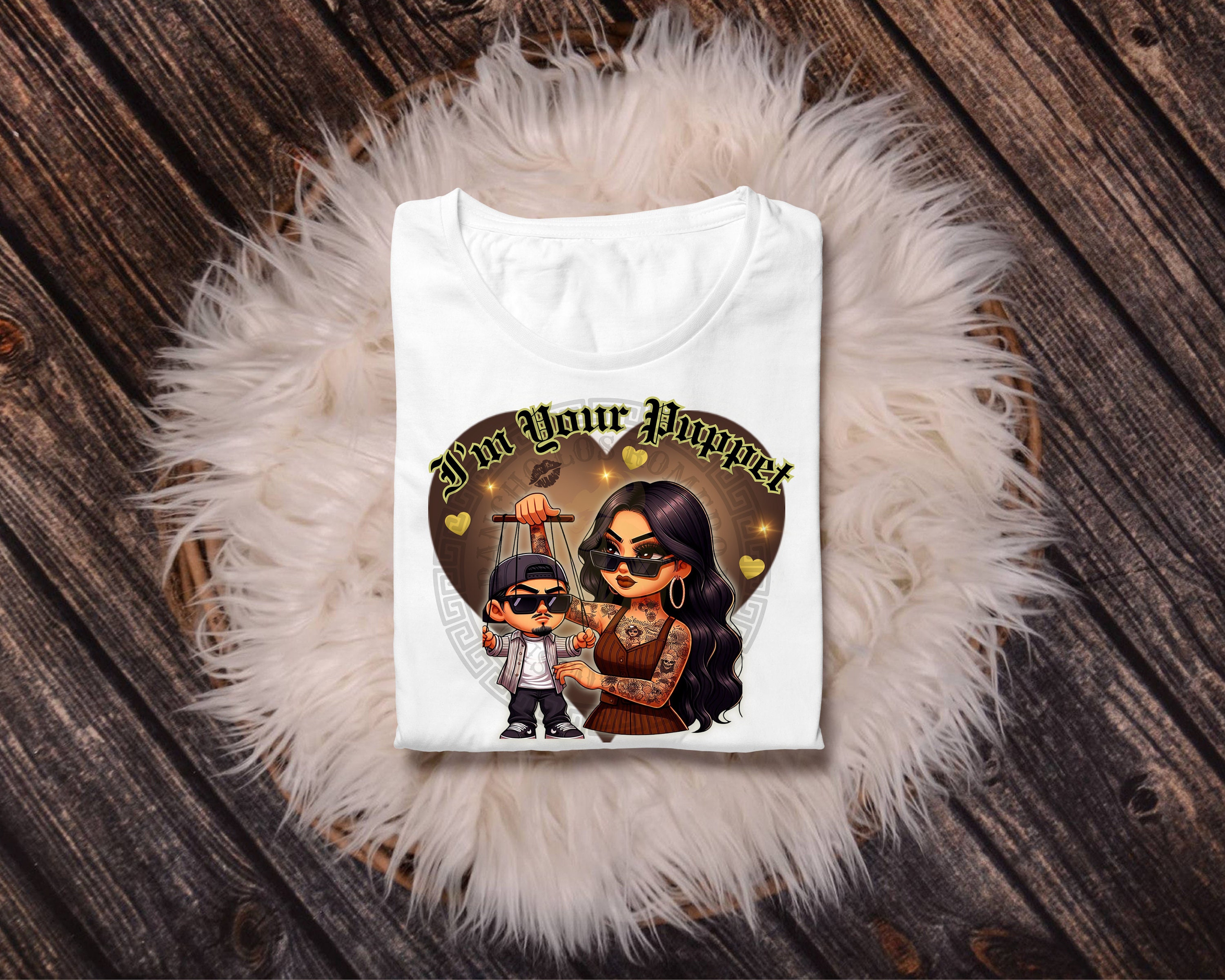 I'm Your Puppet, Chicano Cholo Couple, Old School, Backdrop,png Only ...