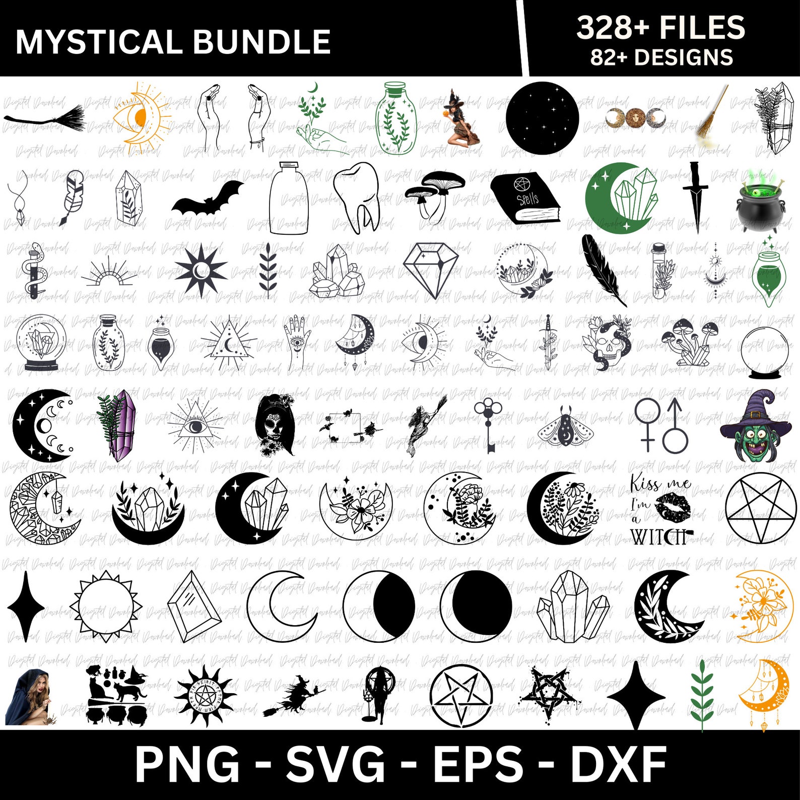 Mystical Svg, Mystical Bundle Svg, Mystic Svg, Moon Svg, Witchy Svg ...