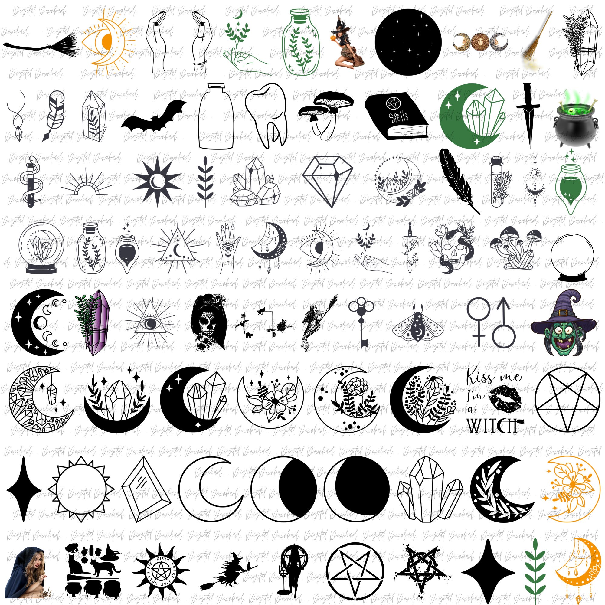 Mystical Svg, Mystical Bundle Svg, Mystic Svg, Moon Svg, Witchy Svg ...