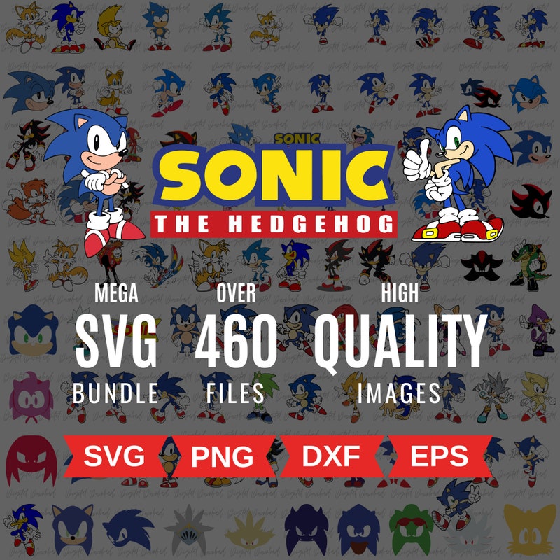 Sonic the Hedgehog Svg - Etsy