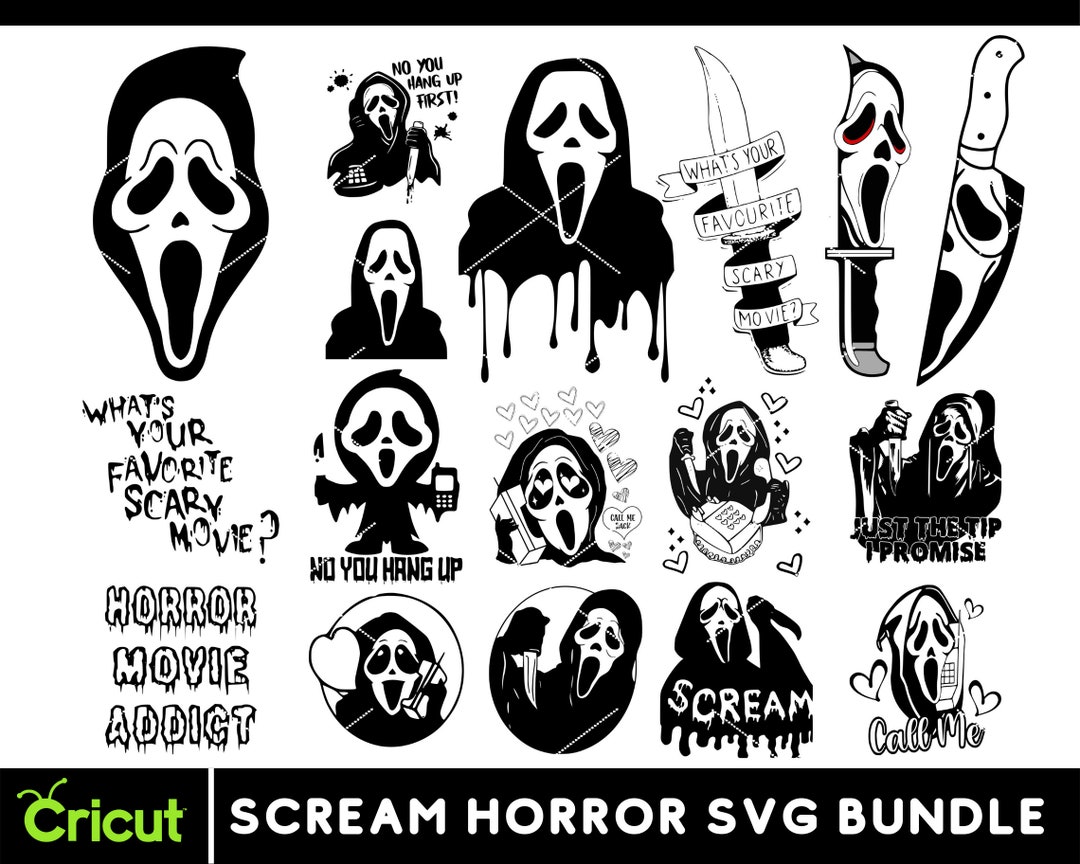 Mini Horror Figures Bundle Halloween Horror SVG Horror Friends Svg ...
