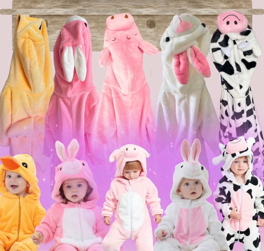 Dress up Animal Costumes for Kids and Toddlers Soft Snuggie Footless ...