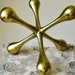 Vintage Brass Jacks Jax Sculpture | MCM Modern Art Object - Etsy