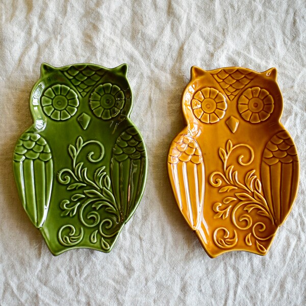 Owl Dish - Etsy