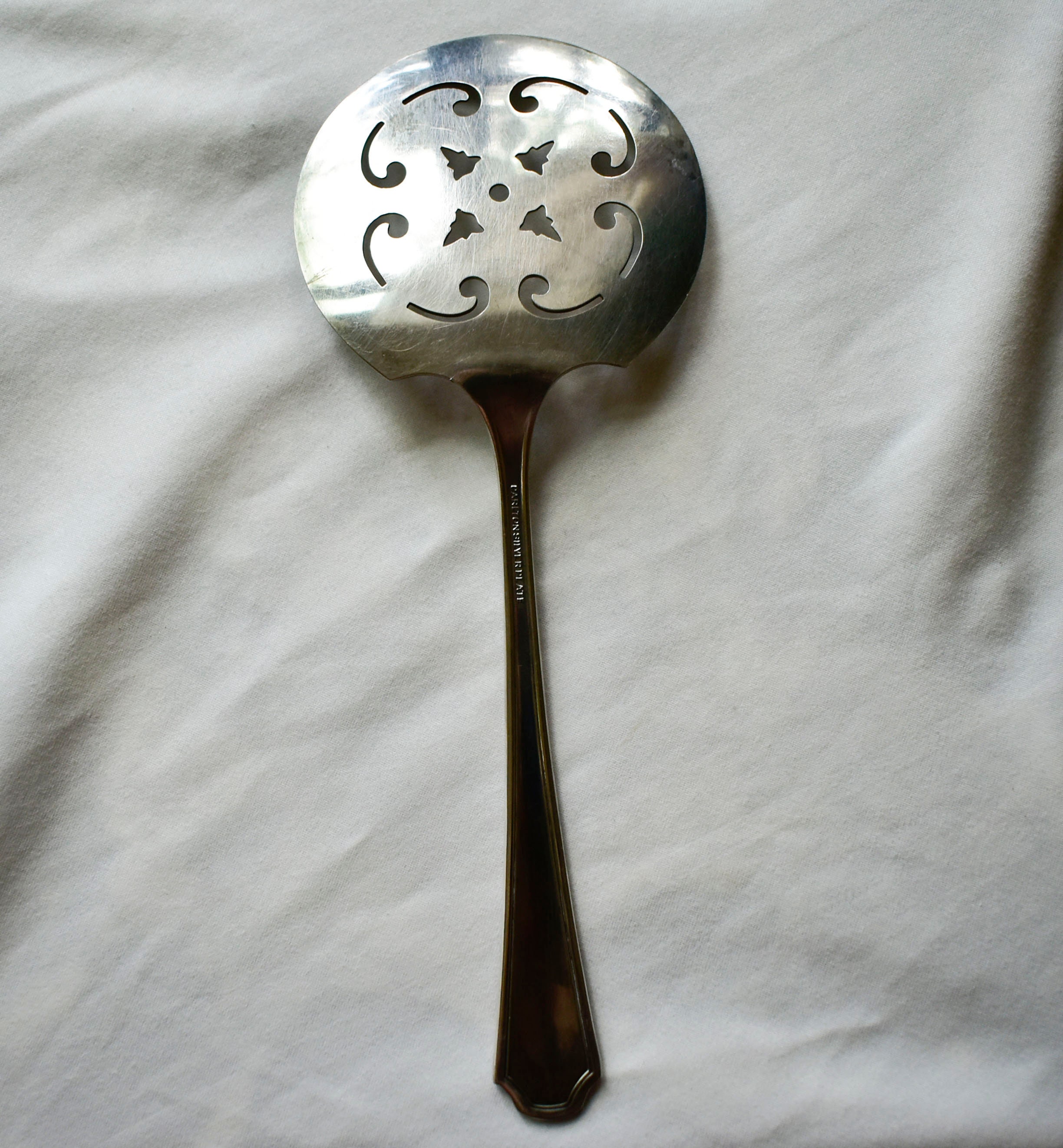 Carlton Silver Plate Slotted Spoon Canada 1939 Commemorating Royal ...