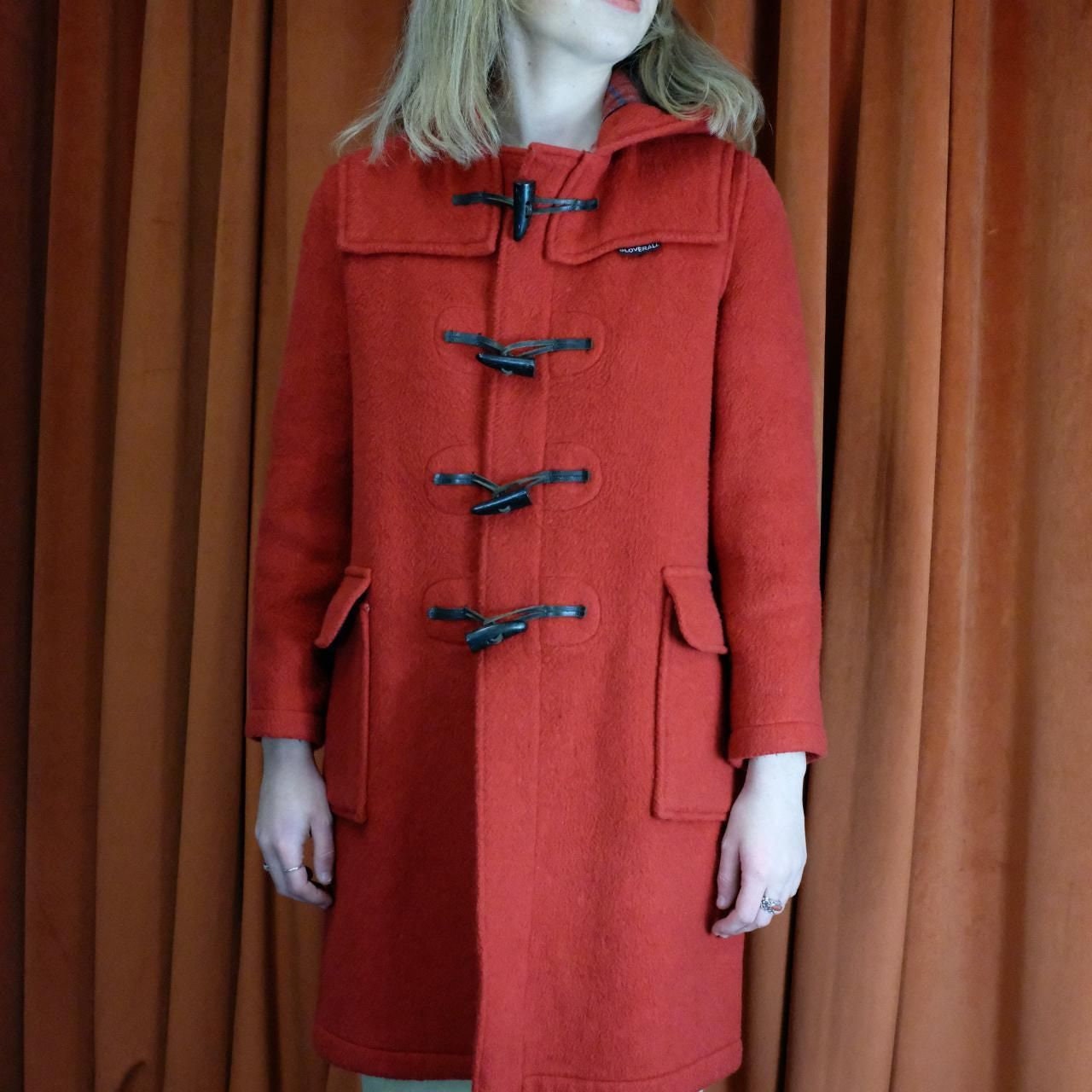 1990s Red Duffle Coat - Etsy UK