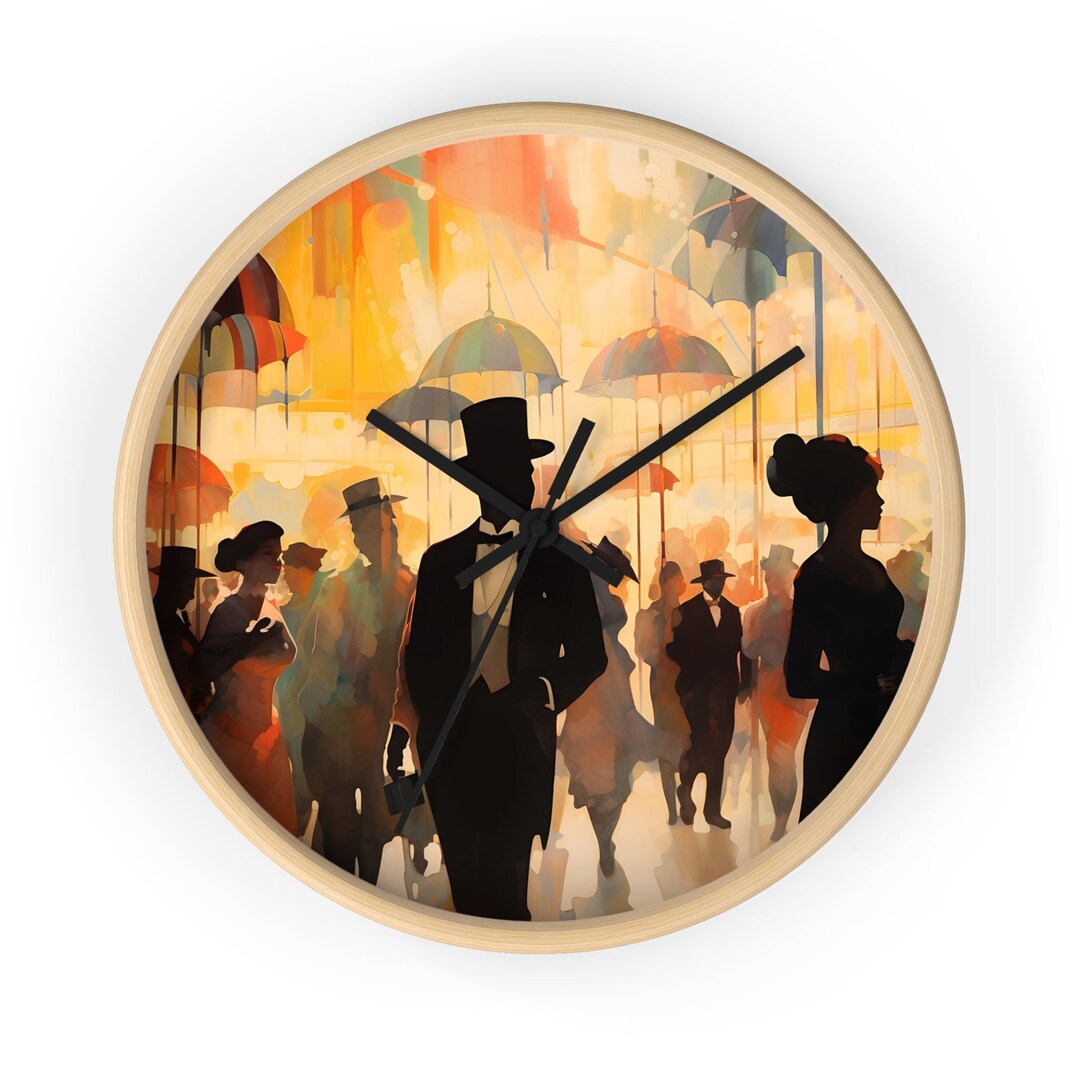 Vintage Carnival Scene Wall Clock - Etsy