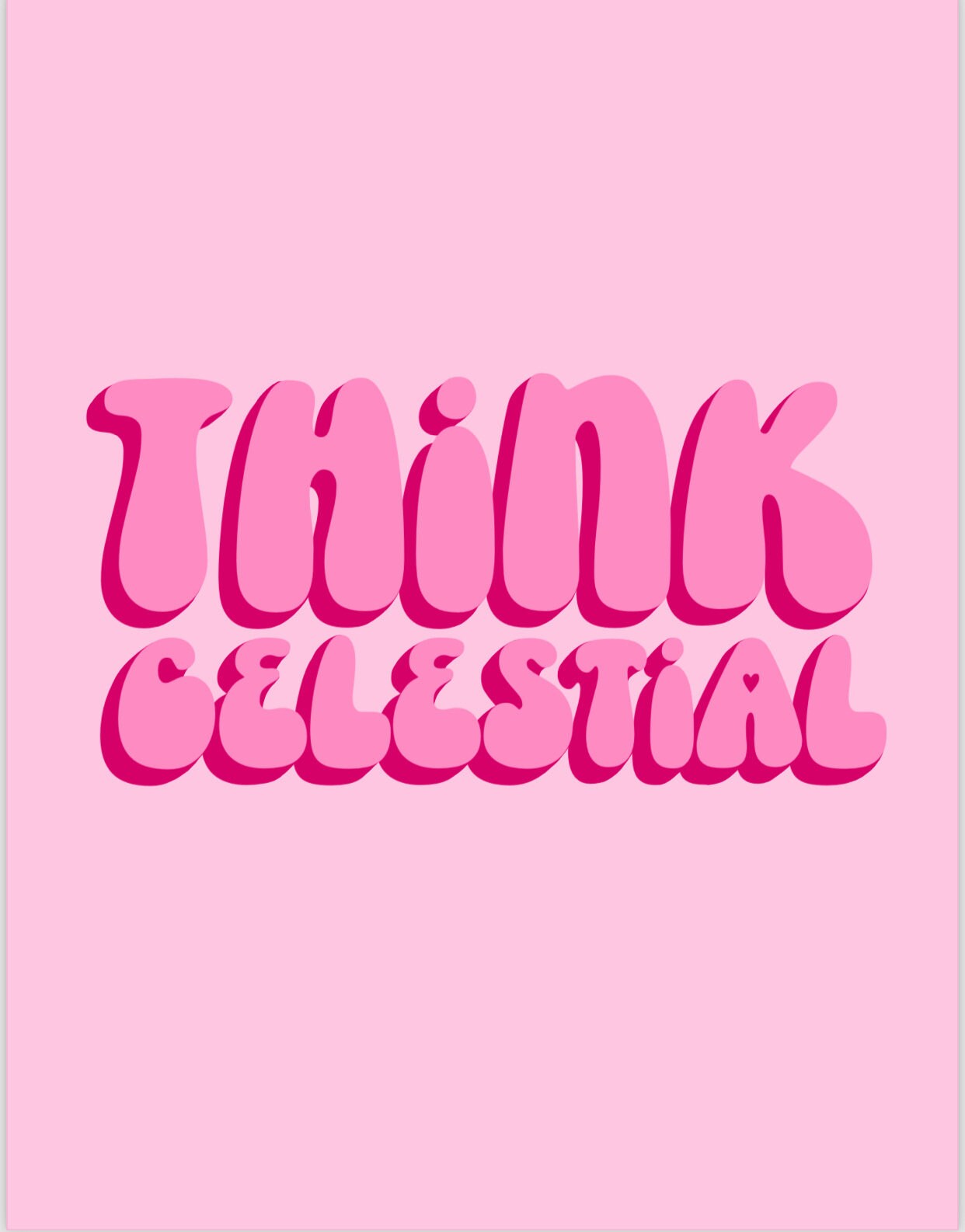 Think Celestial Poster digital Download - Etsy