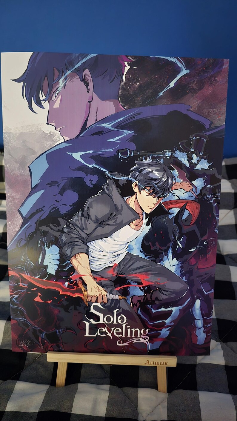 Sung Jin-woo From Solo Leveling A3 Size 29,7x42 - Etsy