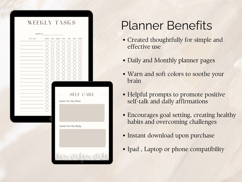 ADHD Planner Adult | 2023 Digital Planner | Neurodiverse Digital ...