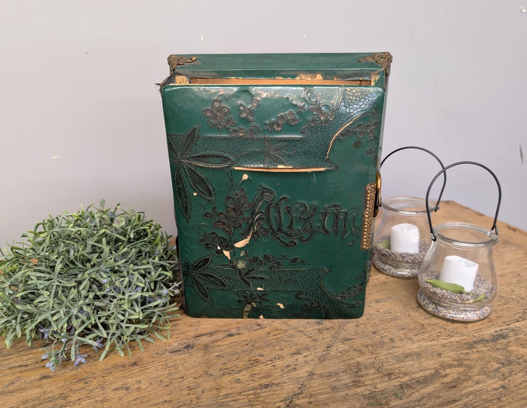 Victorian Music Box/photo Album, Leather Bound - Etsy