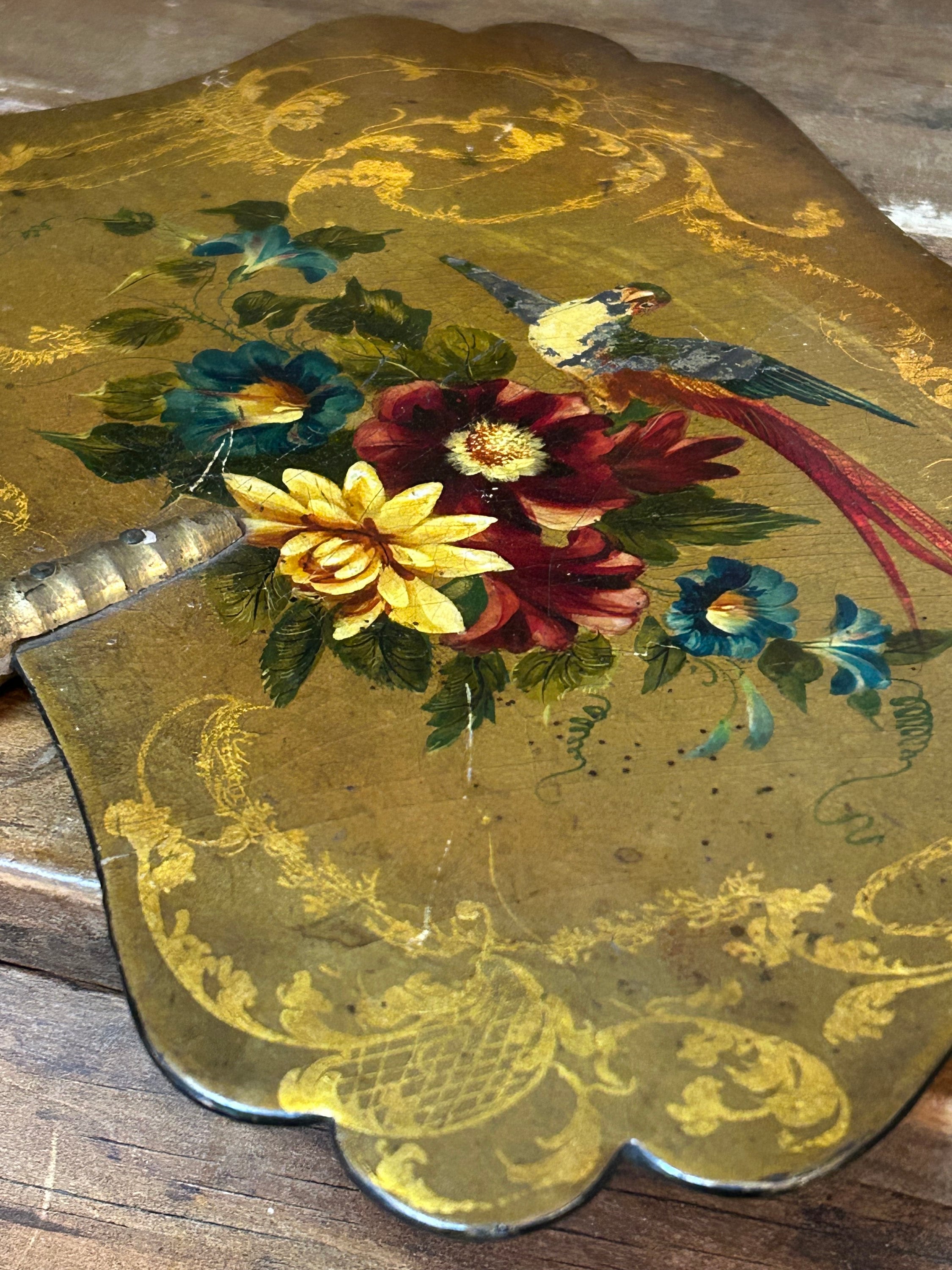 Antique Hand Face Screen. 19th Century Face Screen. Paper Mache Face ...