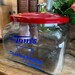 Toms Peanut Counter Jar With Lid Blue Letters Country Store Display ...