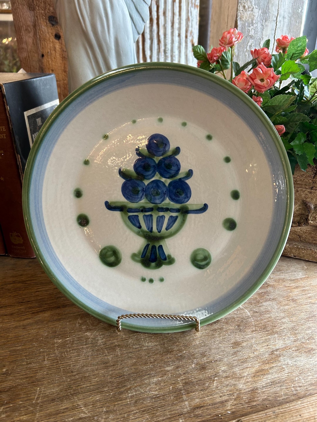 Mary Hadley Bouquet Dinner Plate. Hadley Pottery Plate. Hadley Dinner ...