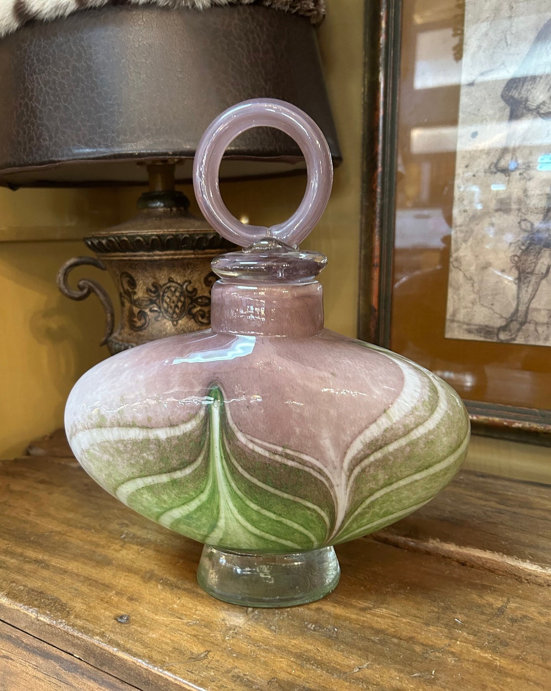 Vintage Ann Primrose Art Glass Bottle/vase. Murano Ann Primrose ...