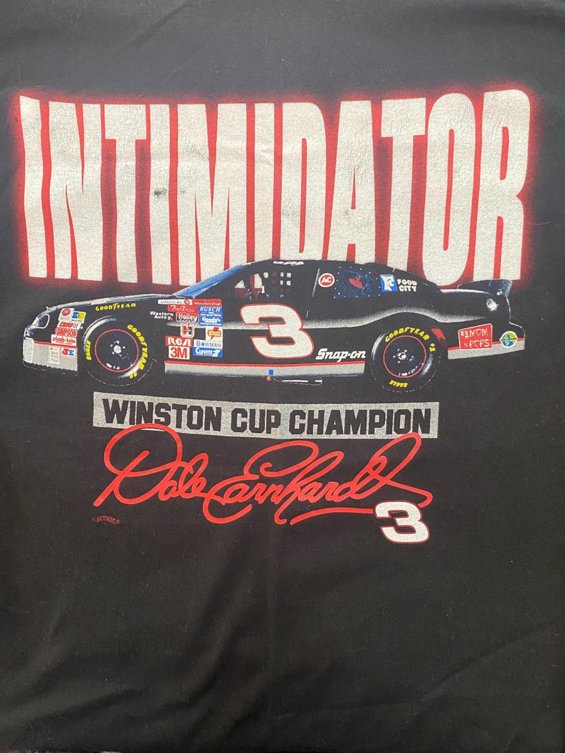 Vintage Dale Earnhardt #3 Vintage Nutmeg Intimidator Tee T-shirt Mens ...