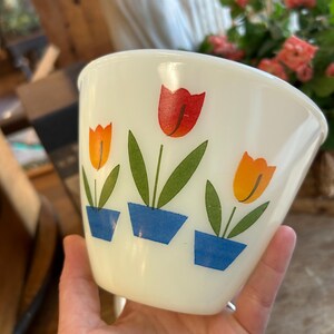 Vintage Fire King Tulip Grease Jar. Fire King Grease Jar. Rare Fire ...