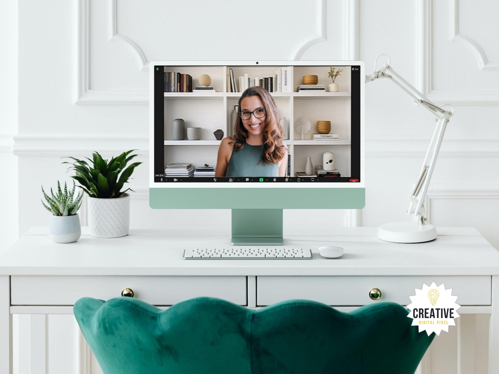 Modern Zoom Background, Virtual Background, Zoom Meeting, Digital ...