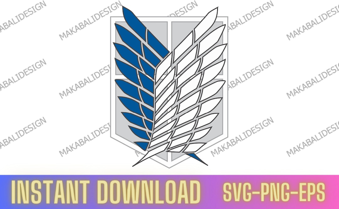 Wings of Freedom Bundle Layered Eps, SVG, Png, Vector Anime , Vector ...