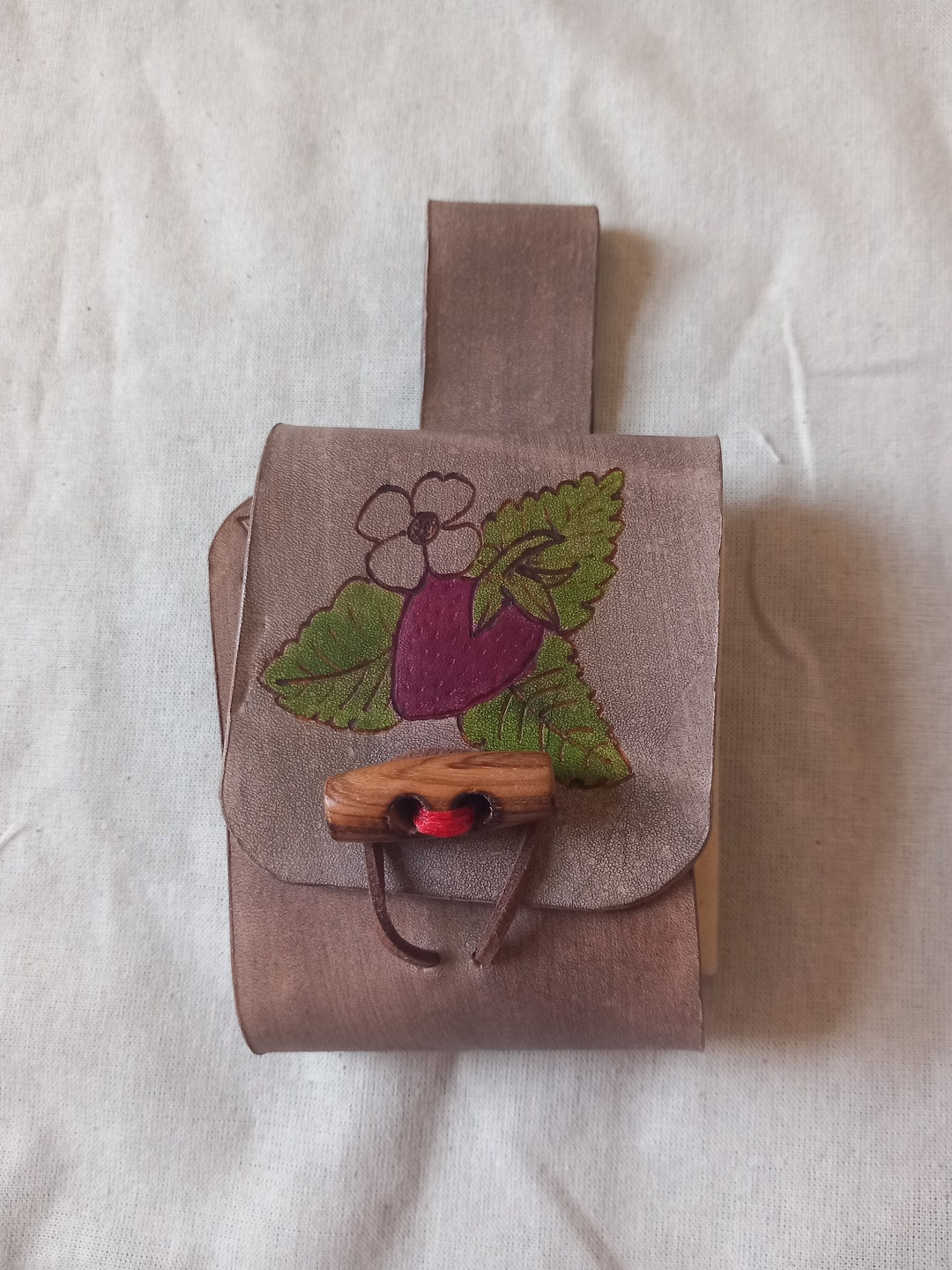 Strawberry Cottagecore Forager Bag / Foraging Pouch / Belt Pouch / Belt ...