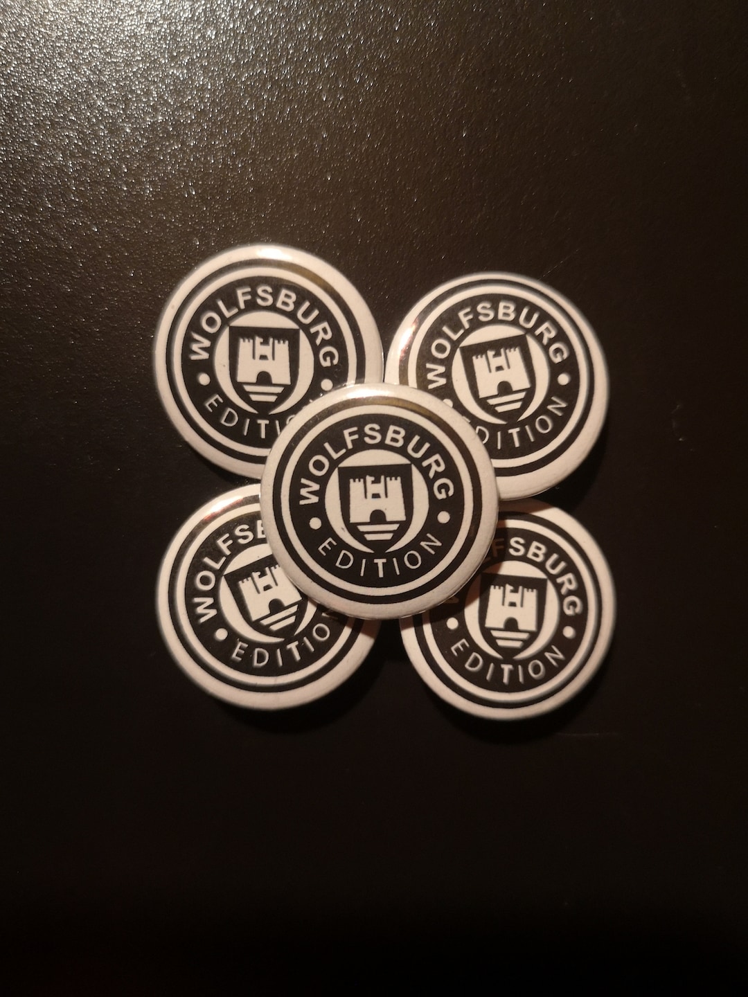 VW Volkswagen Wolfsburg Edition VW Skull Button Pin Badge 25 Mm (1 Inch ...