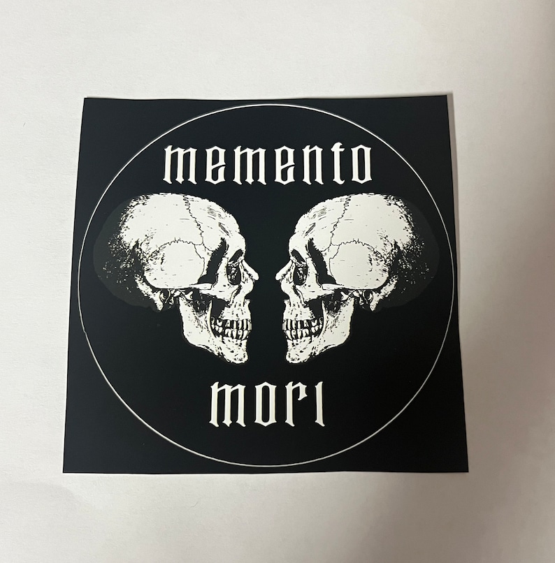 Memento Mori Skull Sticker - Etsy