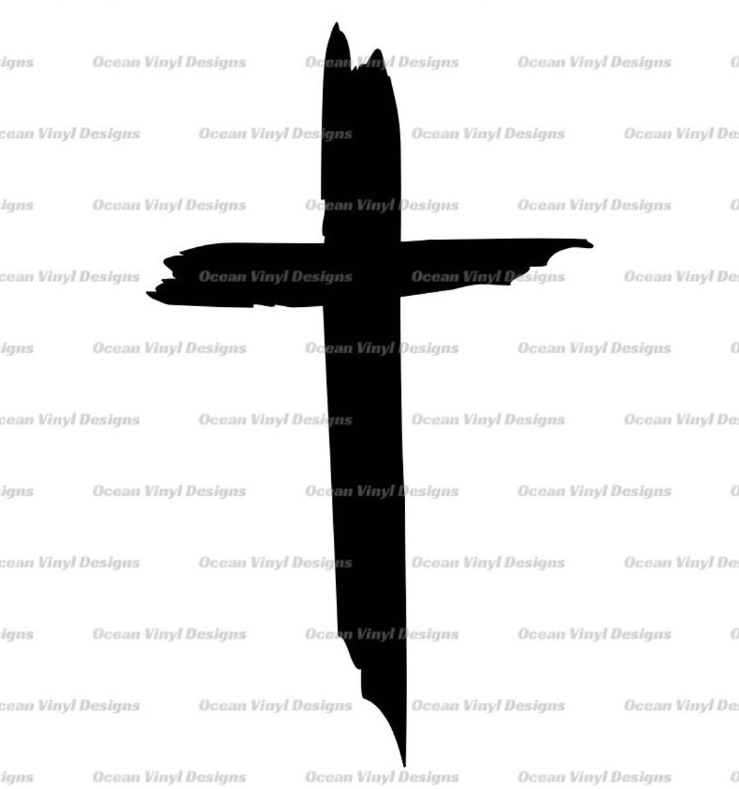 Cross Vinyl Decal for Window, Laptop Decal, Tumbler - Etsy