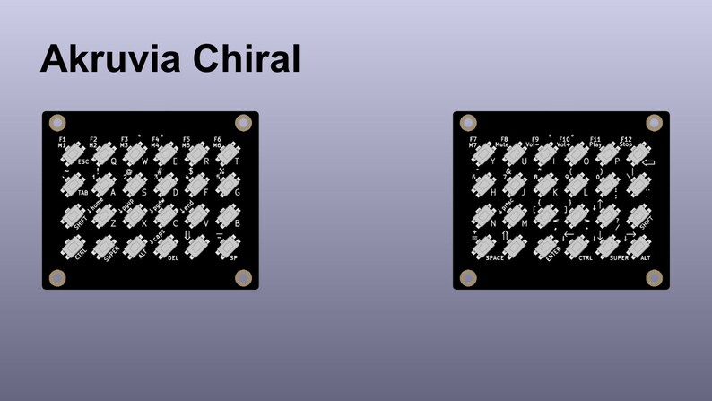 Akruvia Chiral | Small Split USB Cyberdeck UMPC Handheld Keyboard ...
