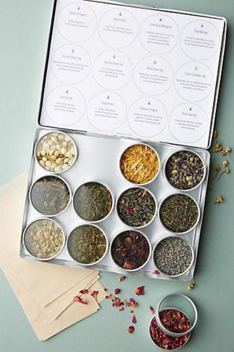 Fruit -flower Tea Gift Set 12-piece Assortment With Dried Flowers ...