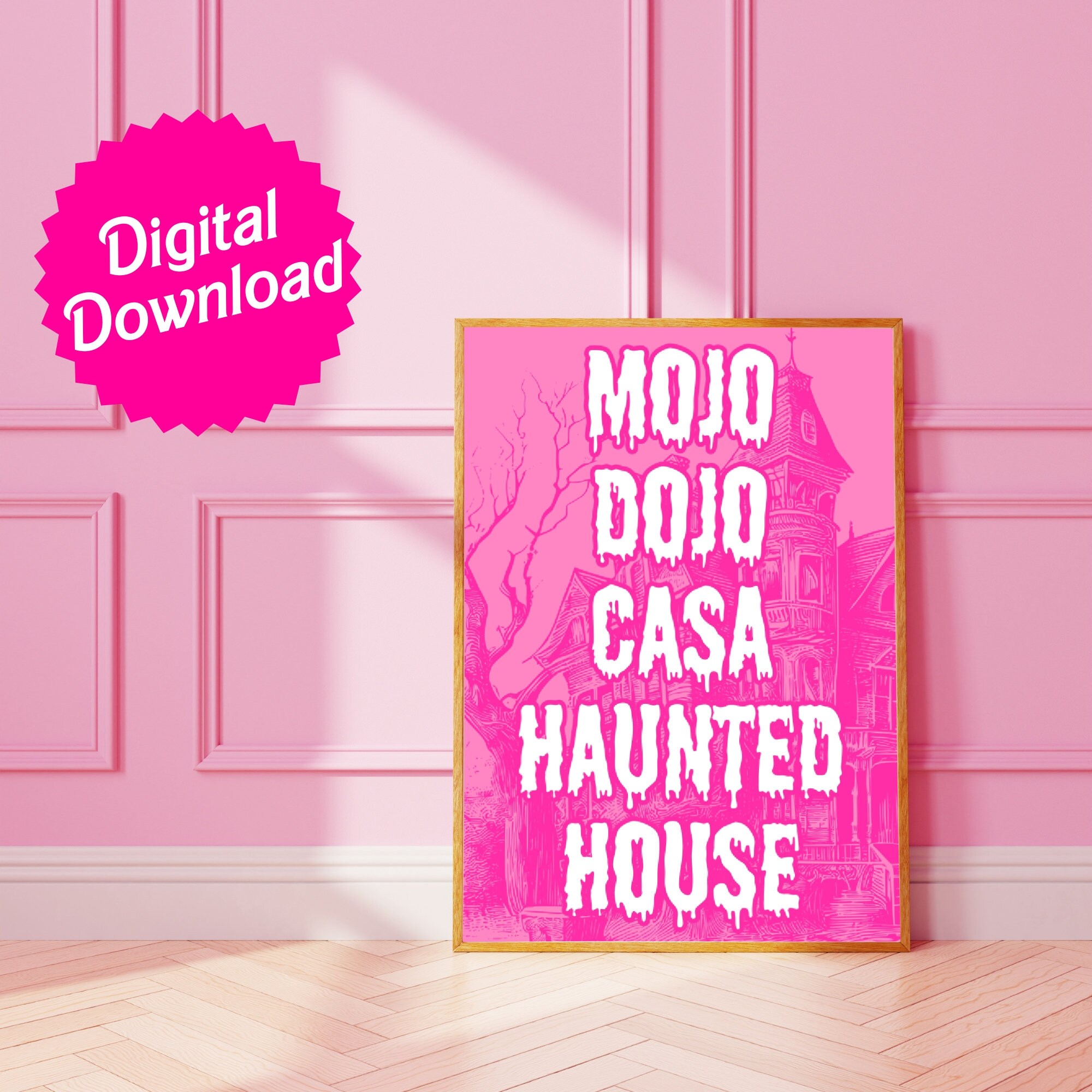 Mojo Dojo Casa Haunted House Art The Barbie Movie Ken Poster sold by ...
