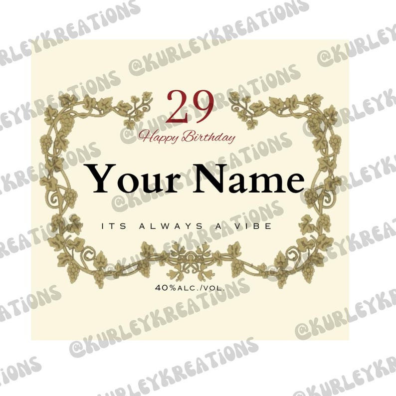 Custom Hennessy Label - Etsy