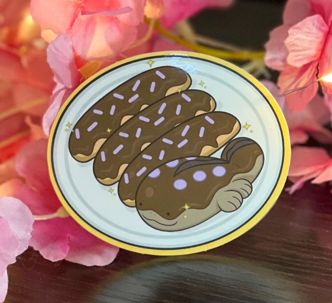 Clodsire Eclair Pocket Monster Inspired Glitter Sticker - Etsy