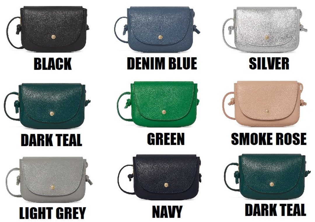 Real Leather Flap Over Crossbody Bag, Italian Leather Bag, Shoulder Bag ...