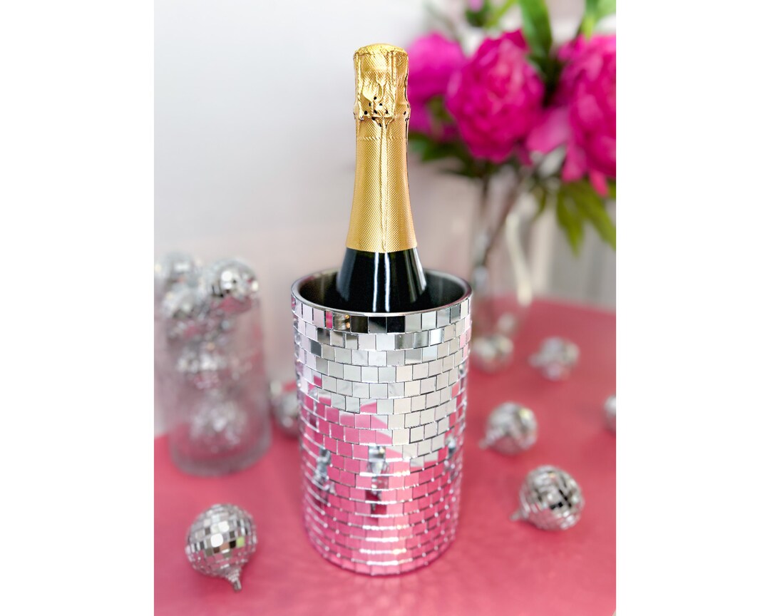Disco Ball Wine Chiller, Disco Ball Wine Cooler, Disco Ball Decor, Wine ...
