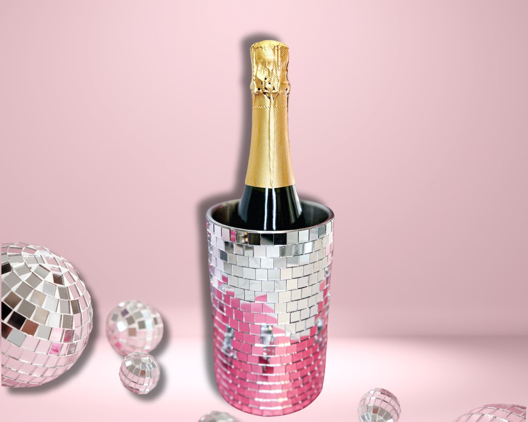Disco Ball Wine Chiller, Disco Ball Wine Cooler, Disco Ball Decor, Wine ...