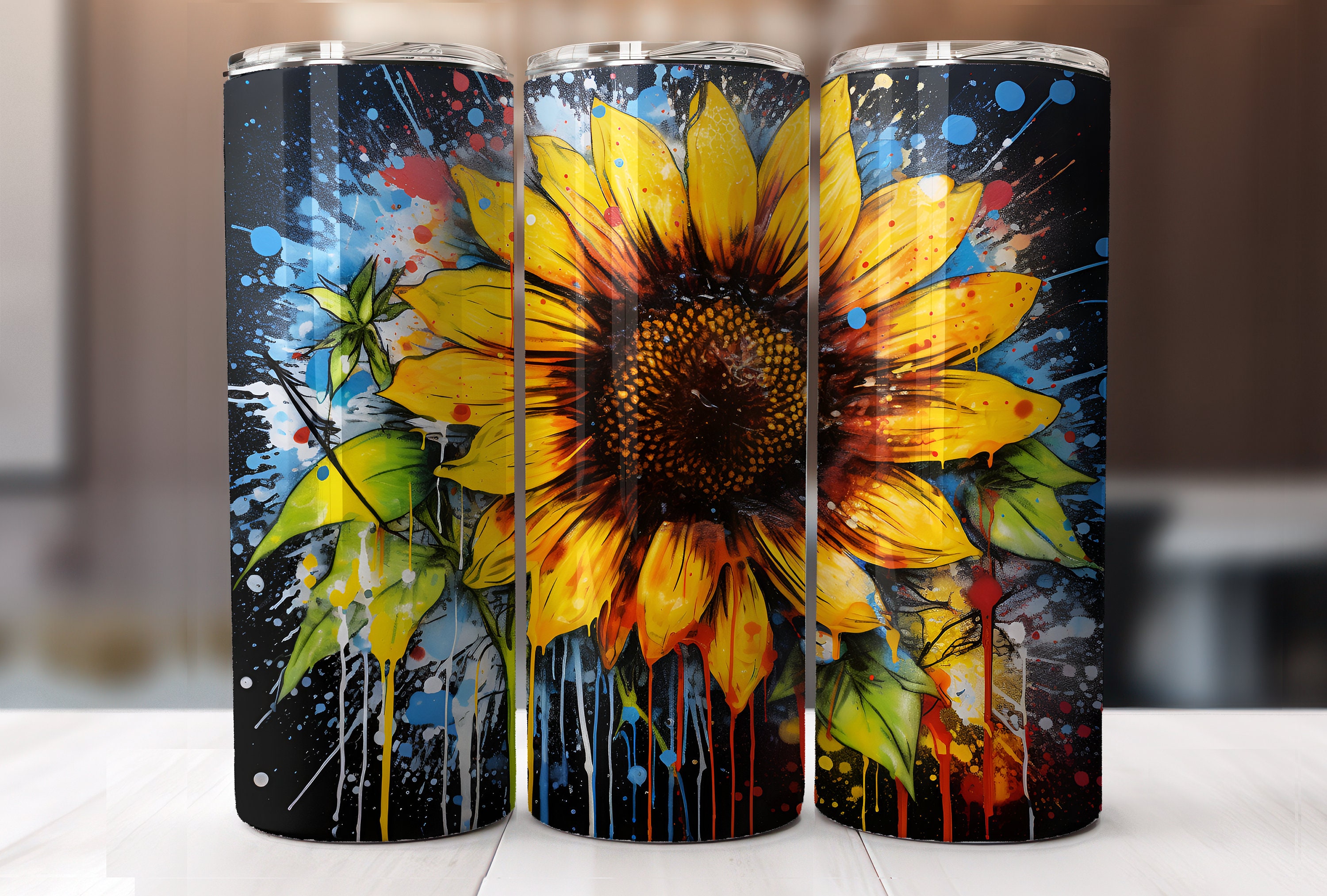 Sunflower BUNDLE 20 Oz Skinny Tumbler Sublimation Design - Etsy