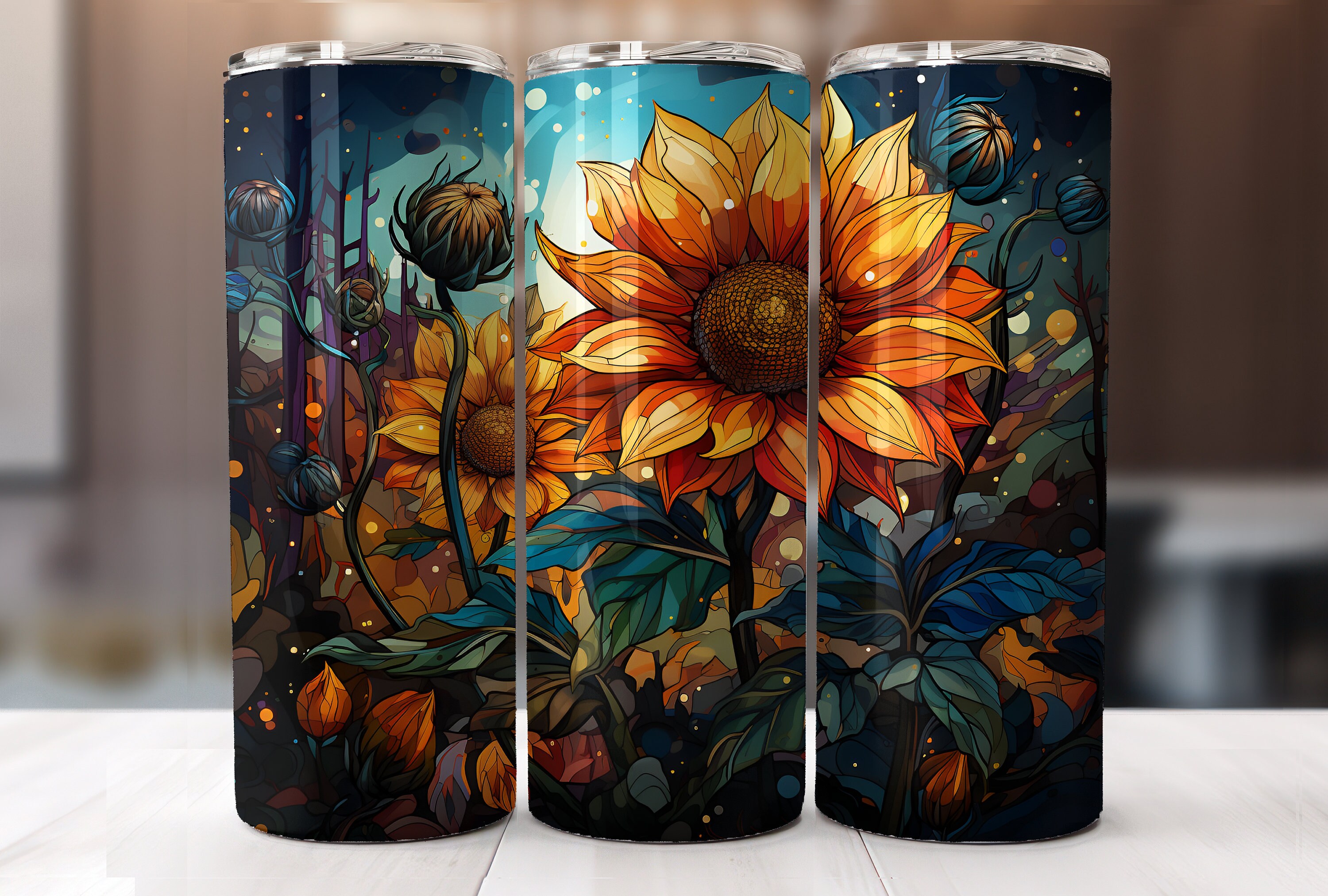 Sunflower BUNDLE 20 Oz Skinny Tumbler Sublimation Design - Etsy