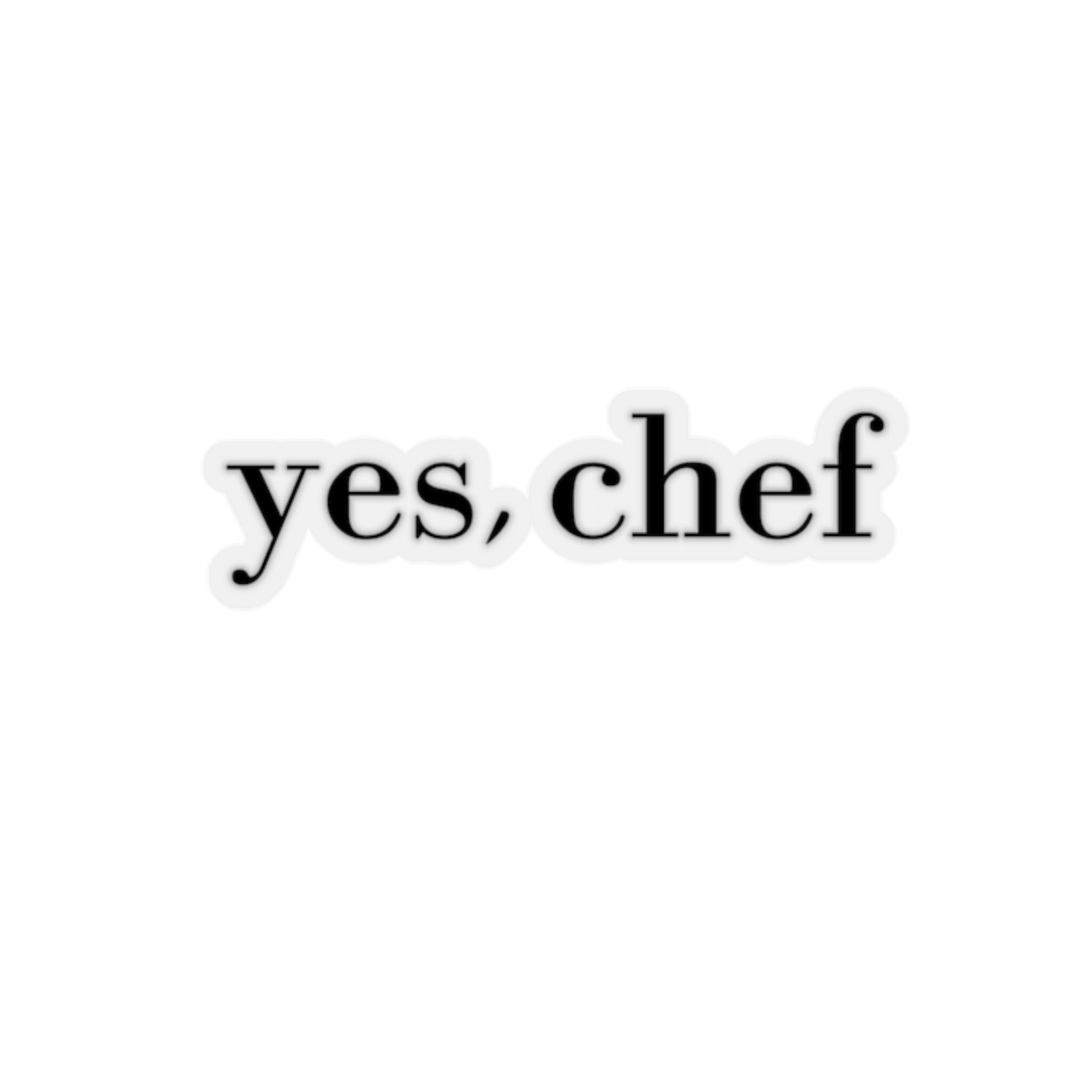 Yes, Chef Sticker - Etsy