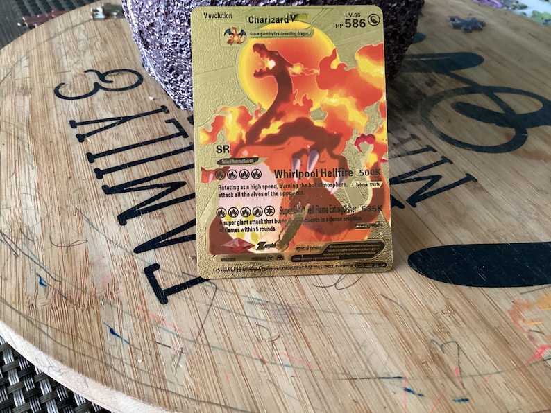 Charizard Vmax V Evolution LV 95 Scratched Rare Card - Etsy