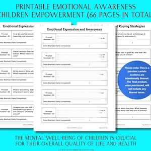 Kids' Journal Writing Prompts, Back to School, Emotional Awareness (PDF ...