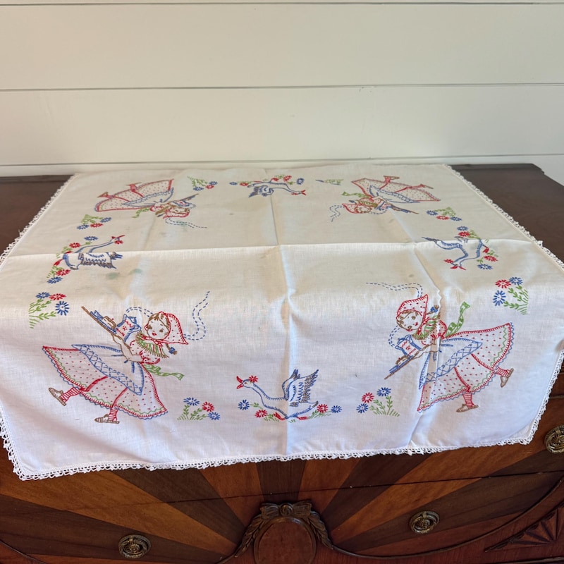 Vintage Dutch Table Linen - Etsy