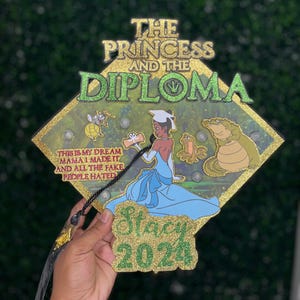 The Princess & the Diploma Graduation Cap Topper W/ Lights - Etsy Canada