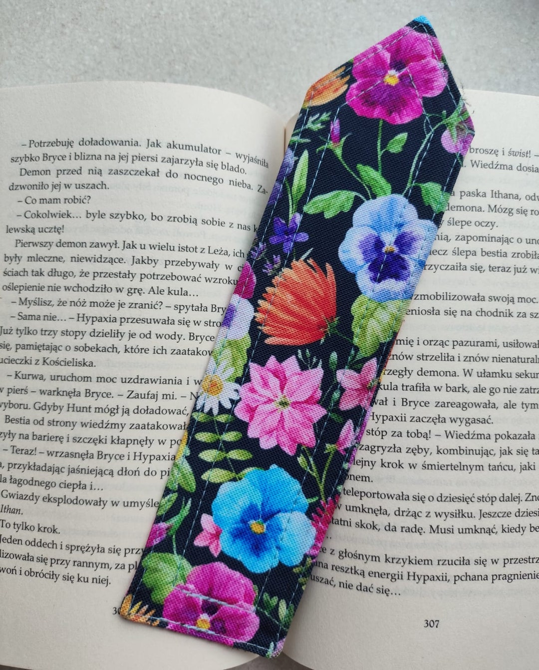 Pansies Bookmark | Floral Bookmark | Cute Bookmark | Girly Bookmark ...